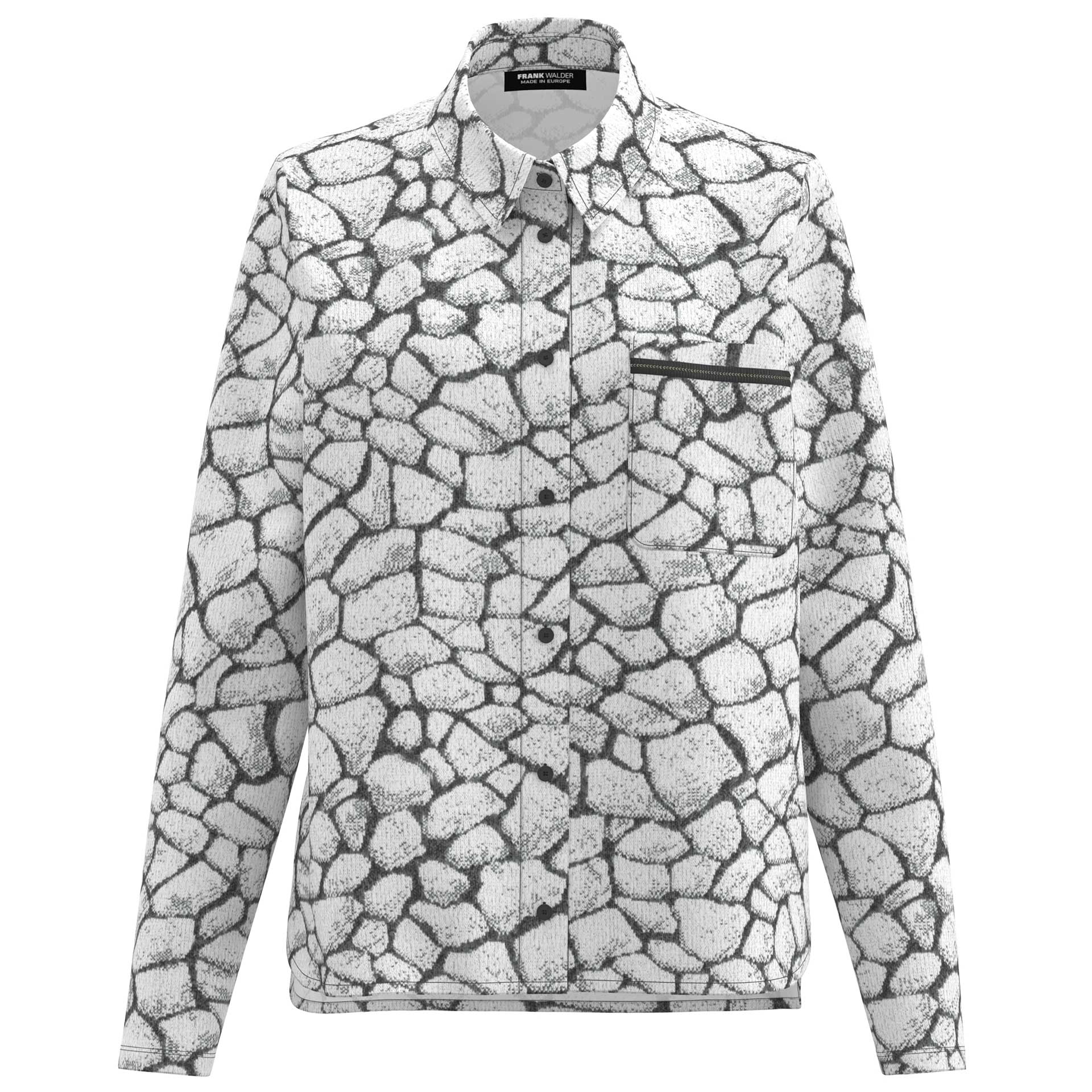 Frank Walder Blouse grijs dessin maat 46 - Bestel online