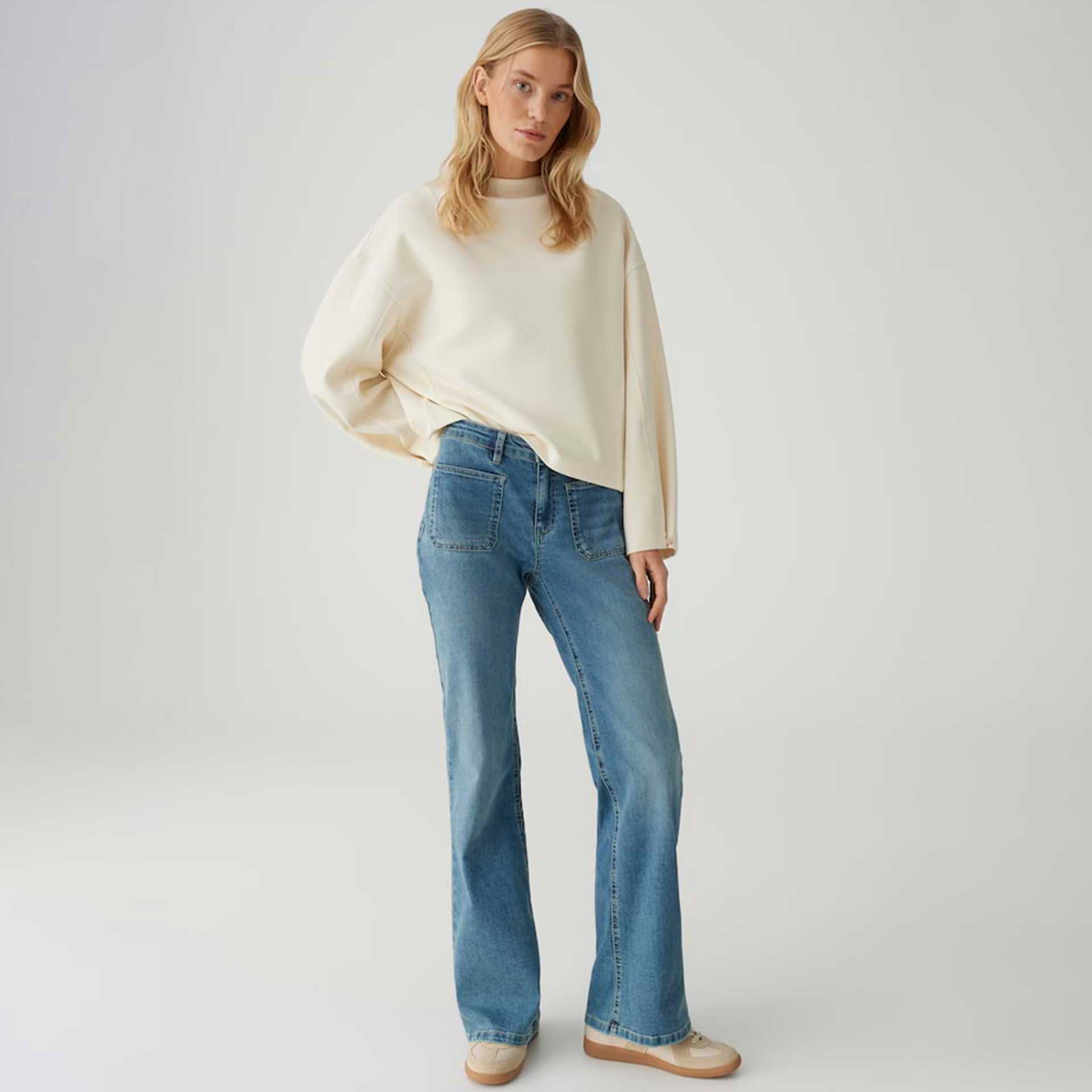Opus Jeans Elma Retro blauw maat 34 - Bestel online