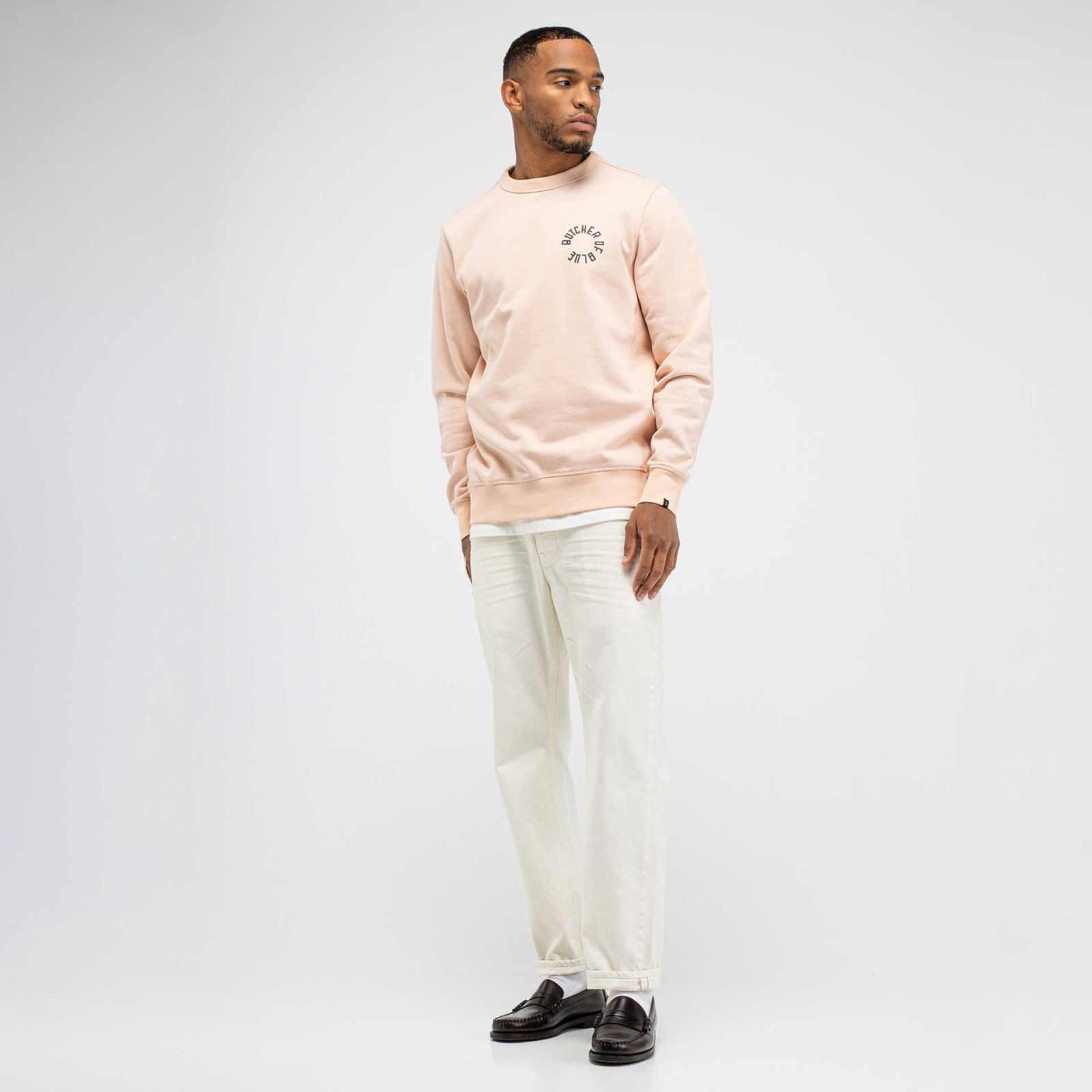 Butcher of Blue Sweater Army Circle lichtroze maat L - Bestel online