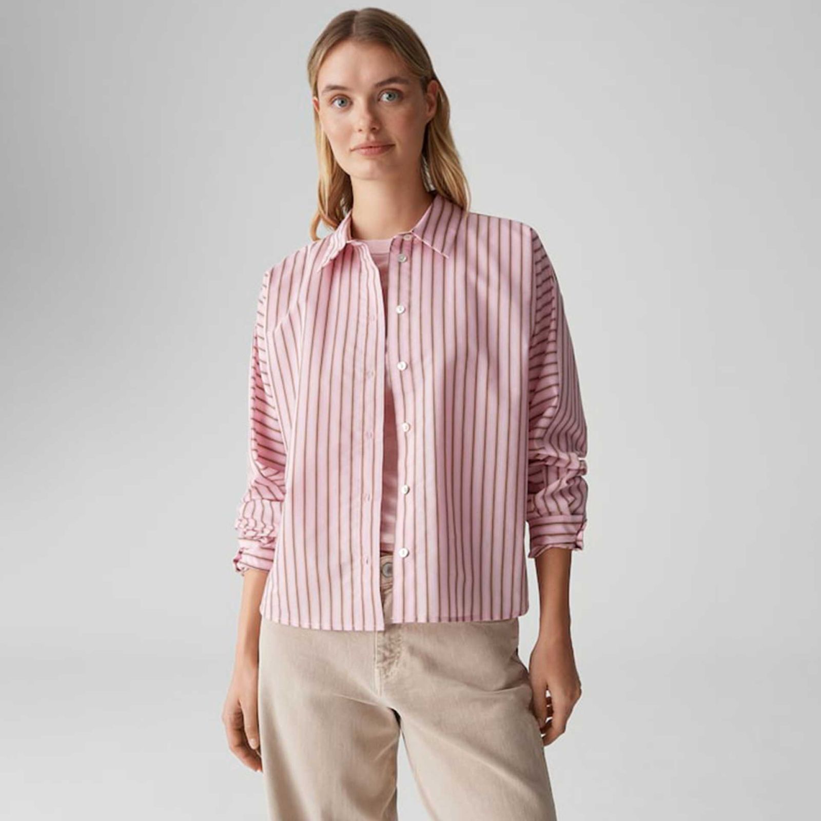 Opus Blouse Foho roze maat 36 - Bestel online