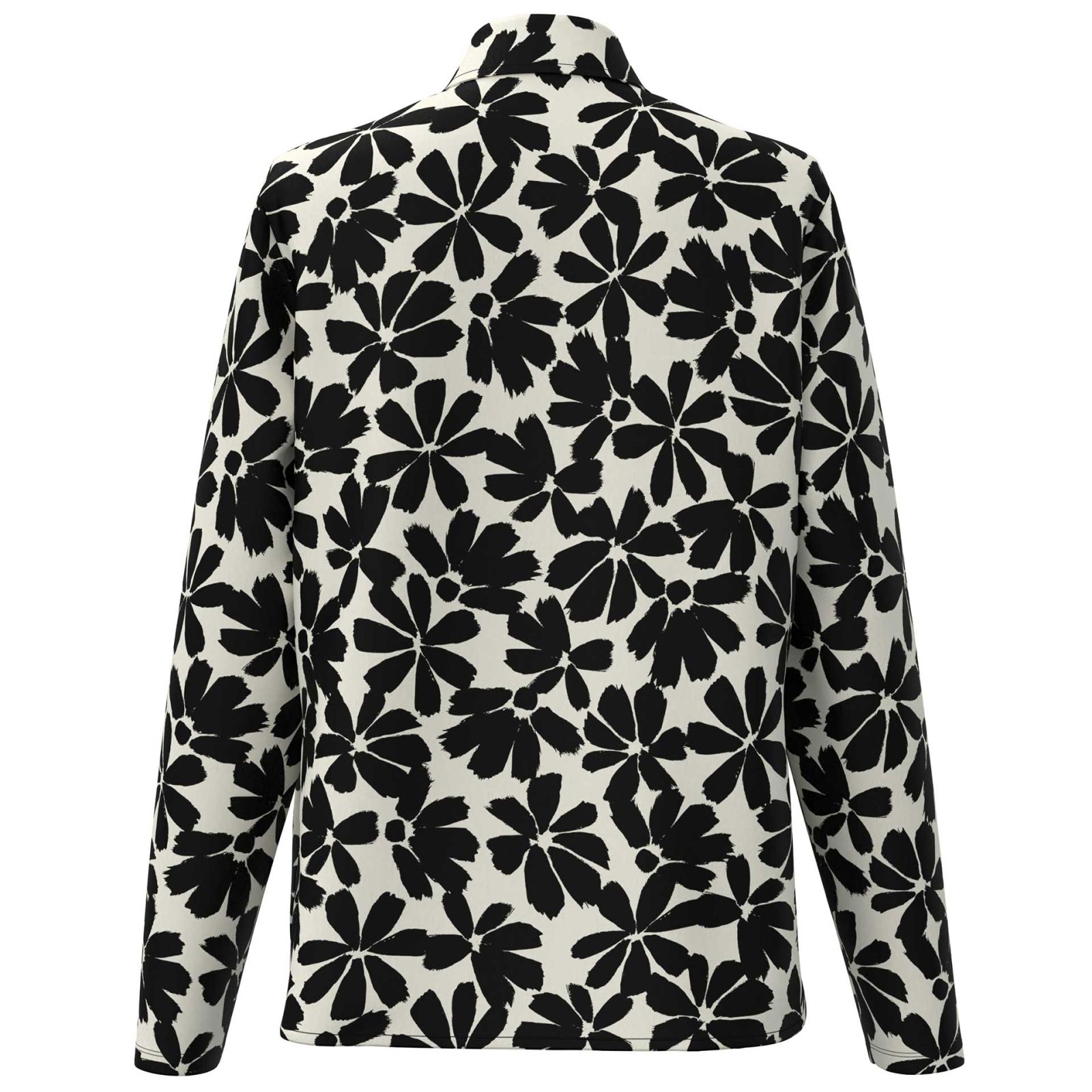 Frank Walder Blouse zwart / wit maat 42 - Bestel online